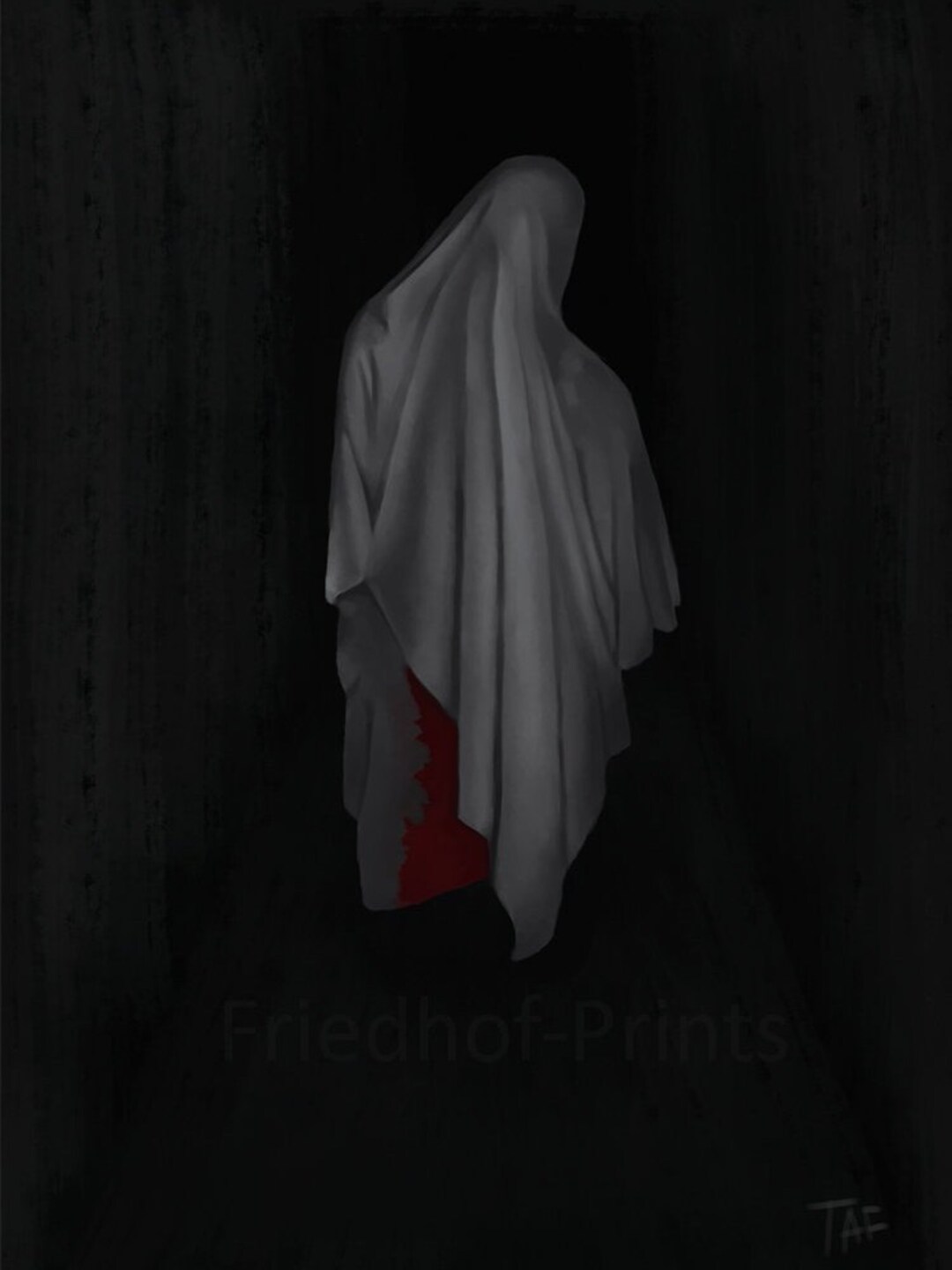 Ghost in Sheet / Digital Painting / Digital Art / Art Print / Horror ...