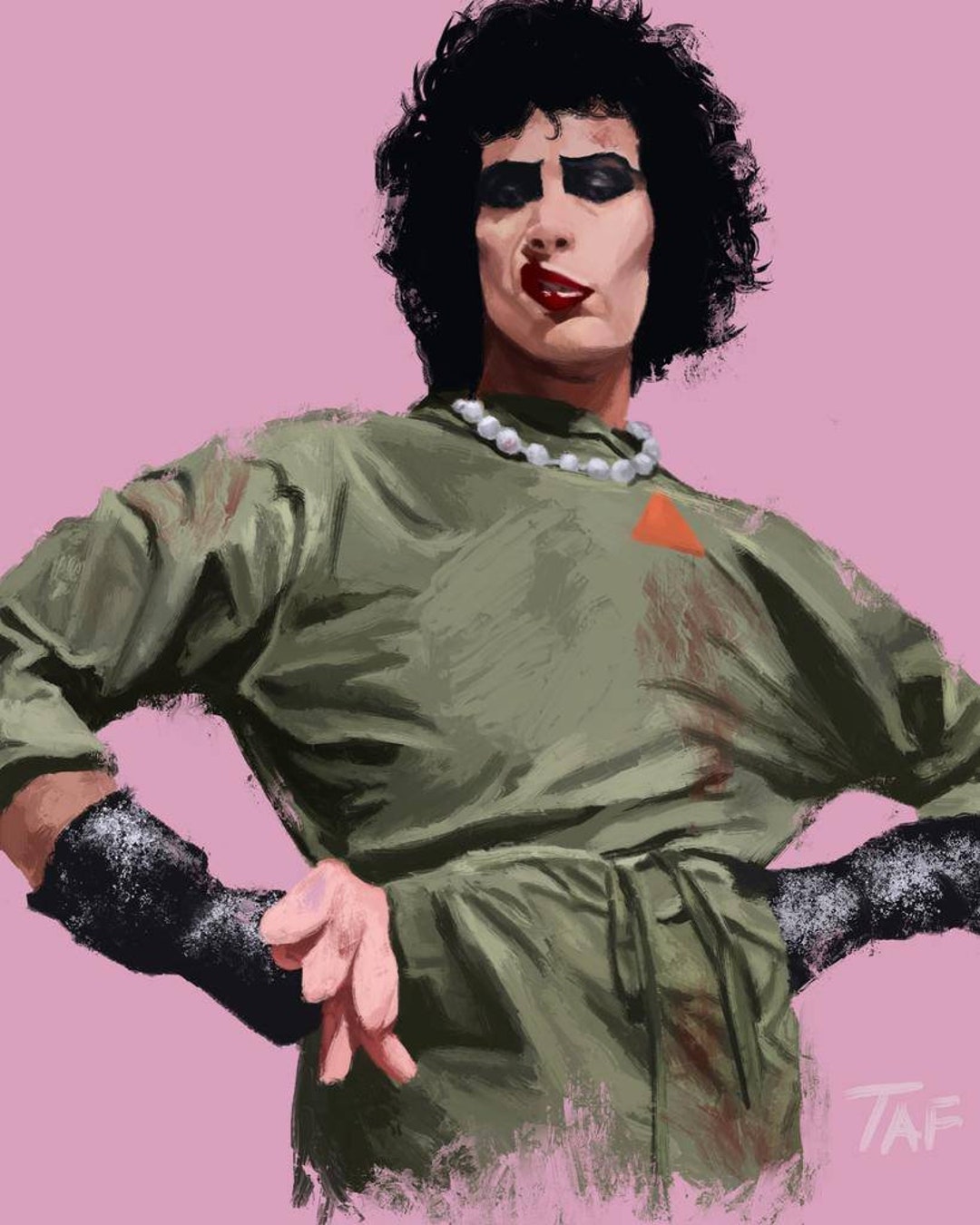 Frank N Furter / Art Print / Digital Painting / 8x10 - Etsy