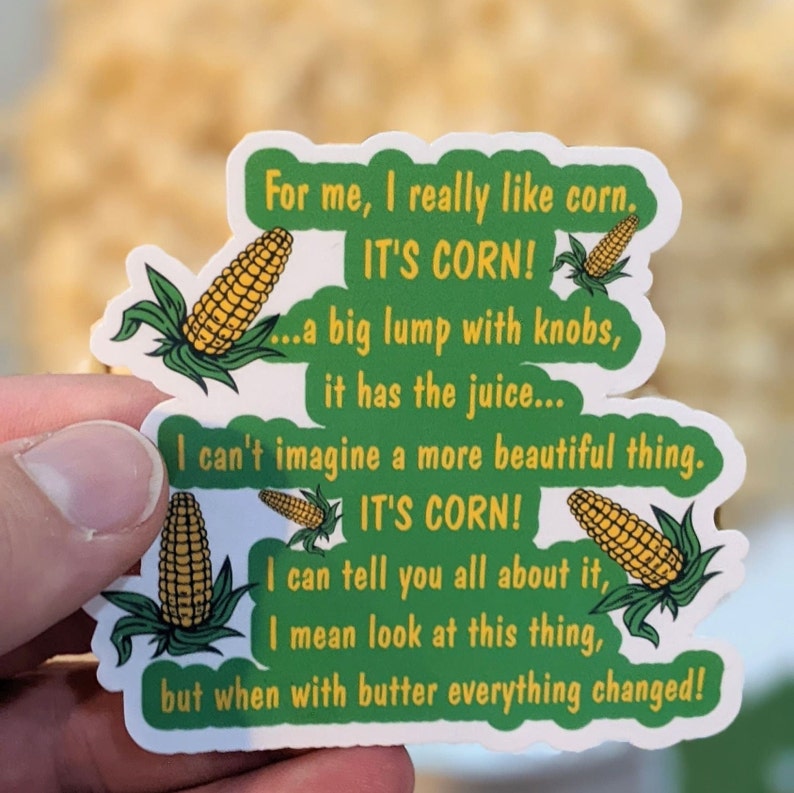 IT'S CORN Tik Tok Trend Sticker Waterproof Vinyl Sticker - Etsy IT'S CORN Tik Tok Trend Sticker Waterproof Vinyl Sticker - Etsy