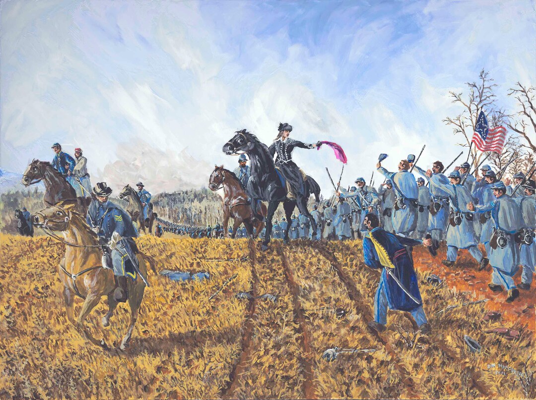 Original Art--civil War Battle Visualization--battle of Prairie Grove ...