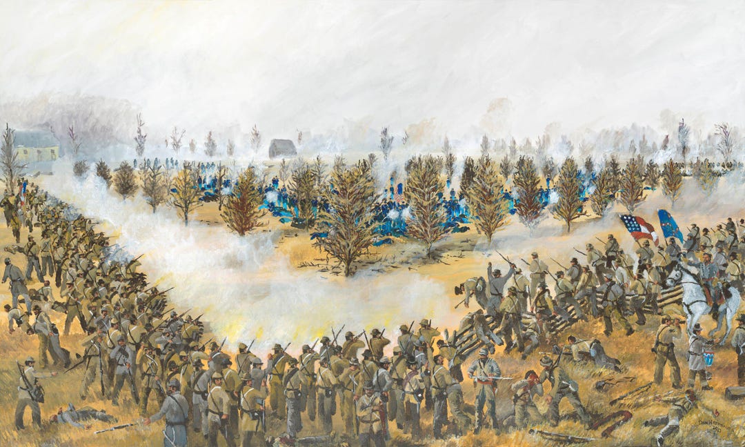 Original Art--civil War Battle Visualization--battle of Prairie Grove ...