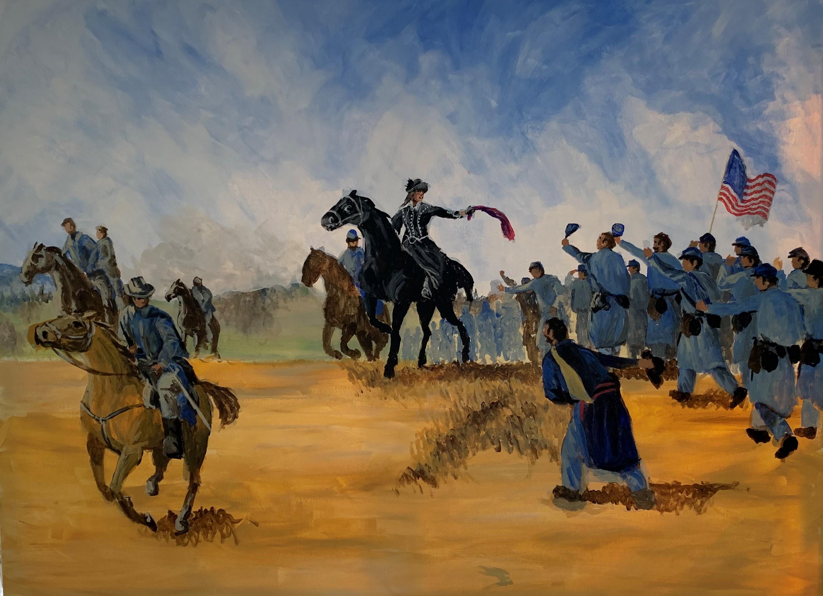 Original Art--civil War Battle Visualization--battle of Prairie Grove ...