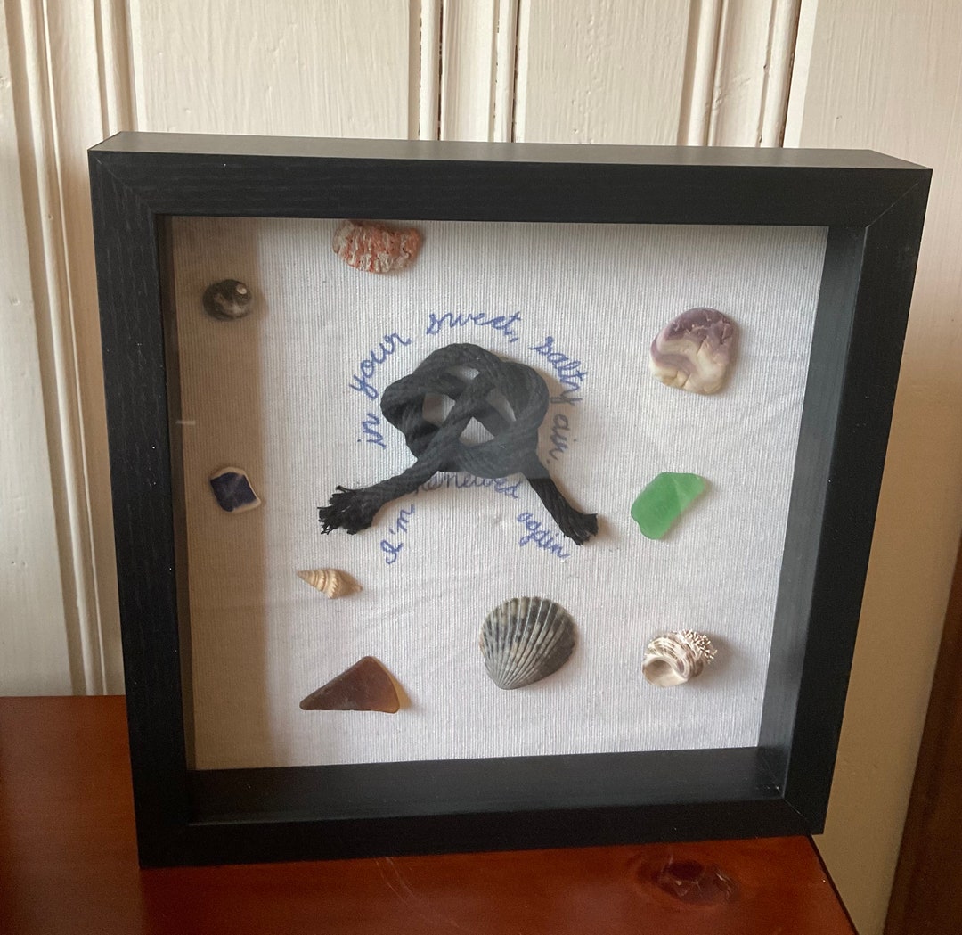 Sea Glass and Shell Shadowbox Picture - Etsy