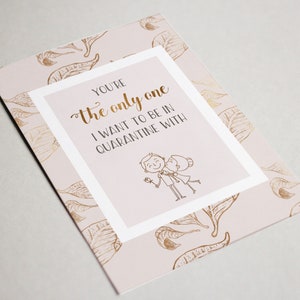 Quarantine Love Covid Pandemic Isolation Card, Stay Home Stay Safe ...