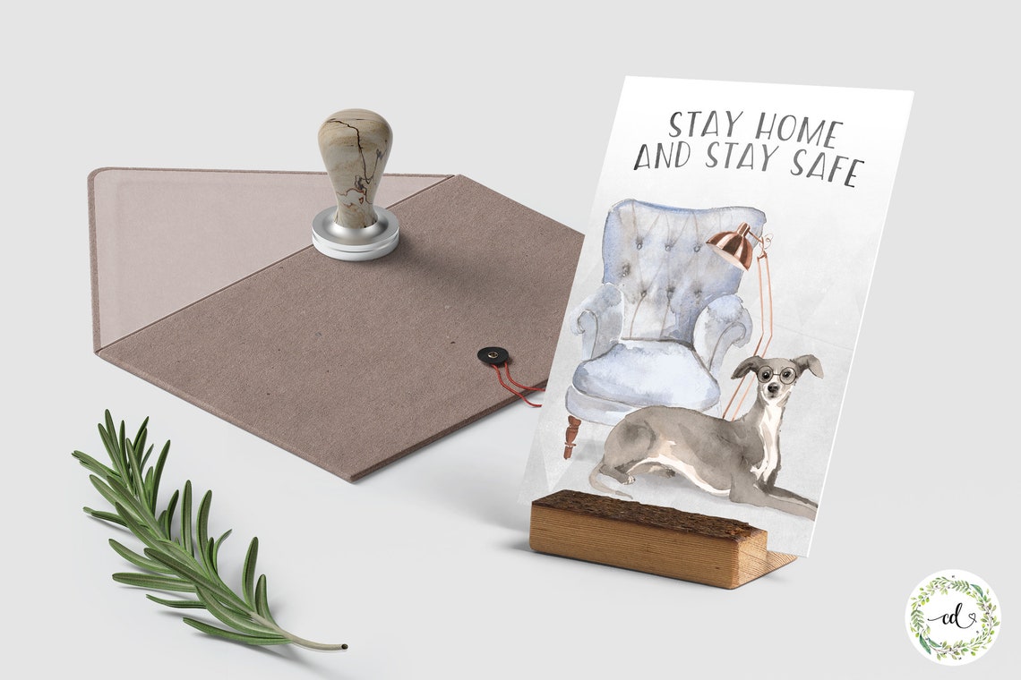 Stay Home Stay Safe Card Social Distance Card Stay at Home | Etsy