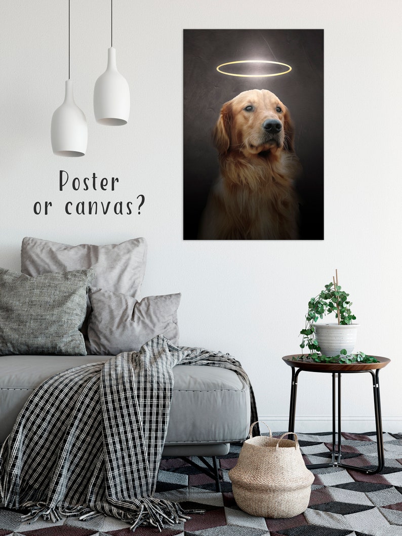 Dog Sympathy Gift Golden Retriever Custom Portrait Pet Loss | Etsy