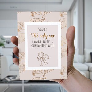 Quarantine Love Covid Pandemic Isolation Card, Stay Home Stay Safe ...