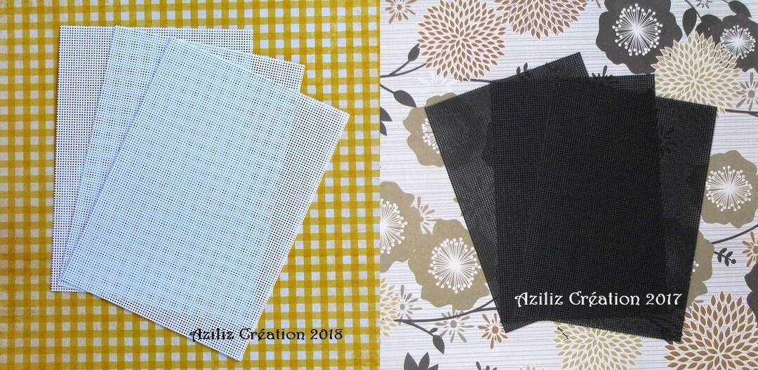 Set of 3 Perforated Cardboard Embroidery Cards Format 11 X - Etsy