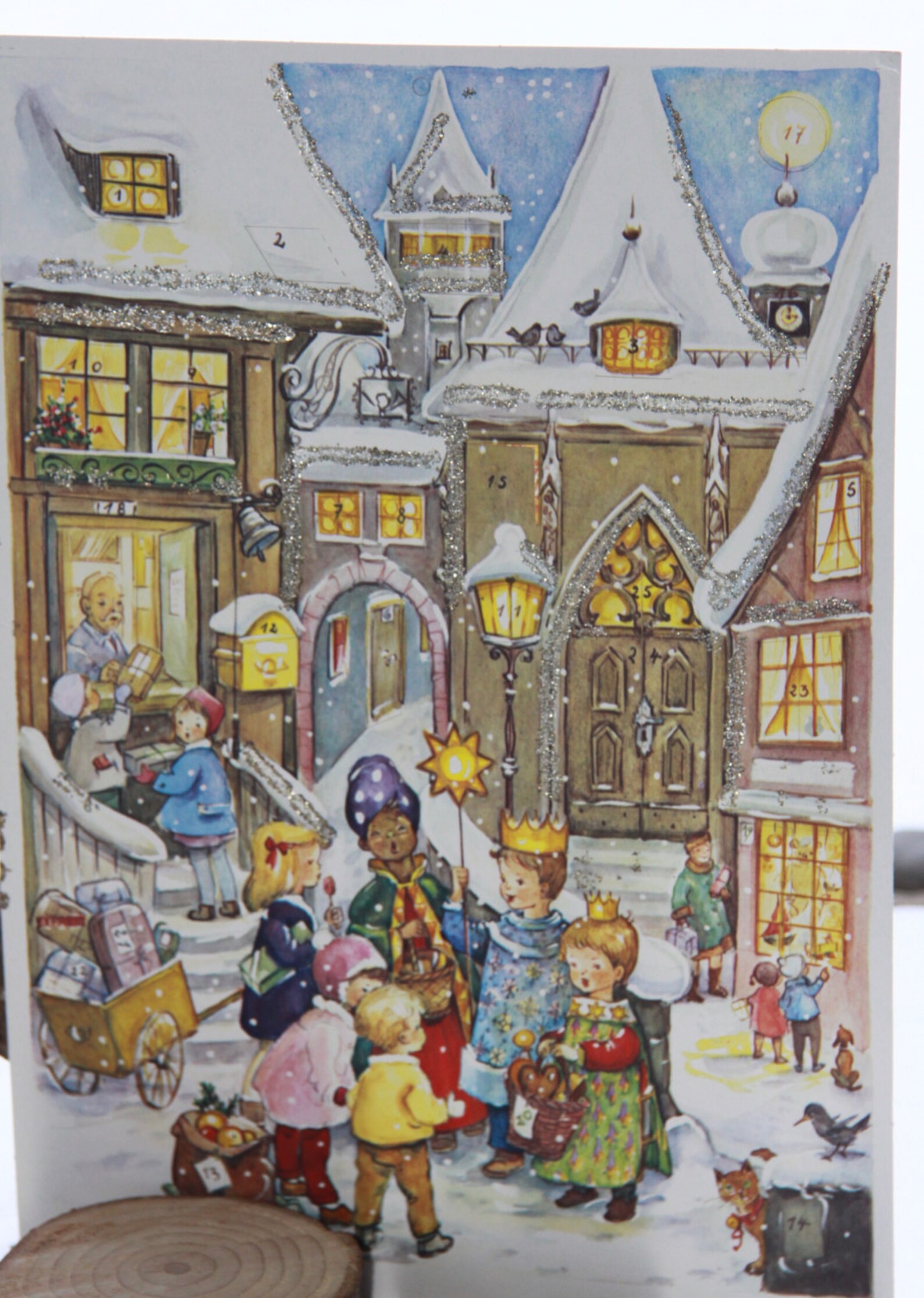 Advent Calendar Vintage Christmas Picture Advent Calendar - Etsy Canada