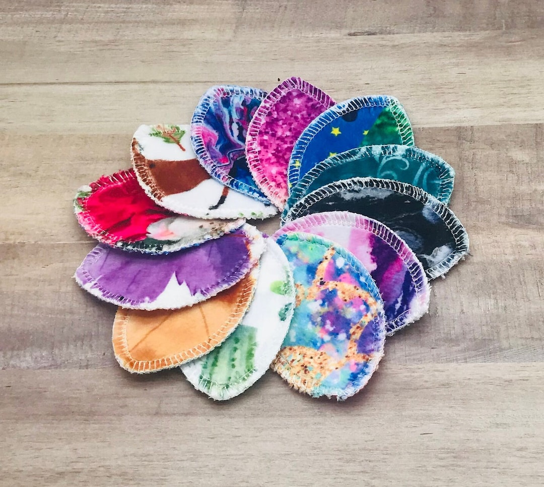 Interlabial Pads, Minky/flannel, Set of 12, Size Regular, Absorbency ...