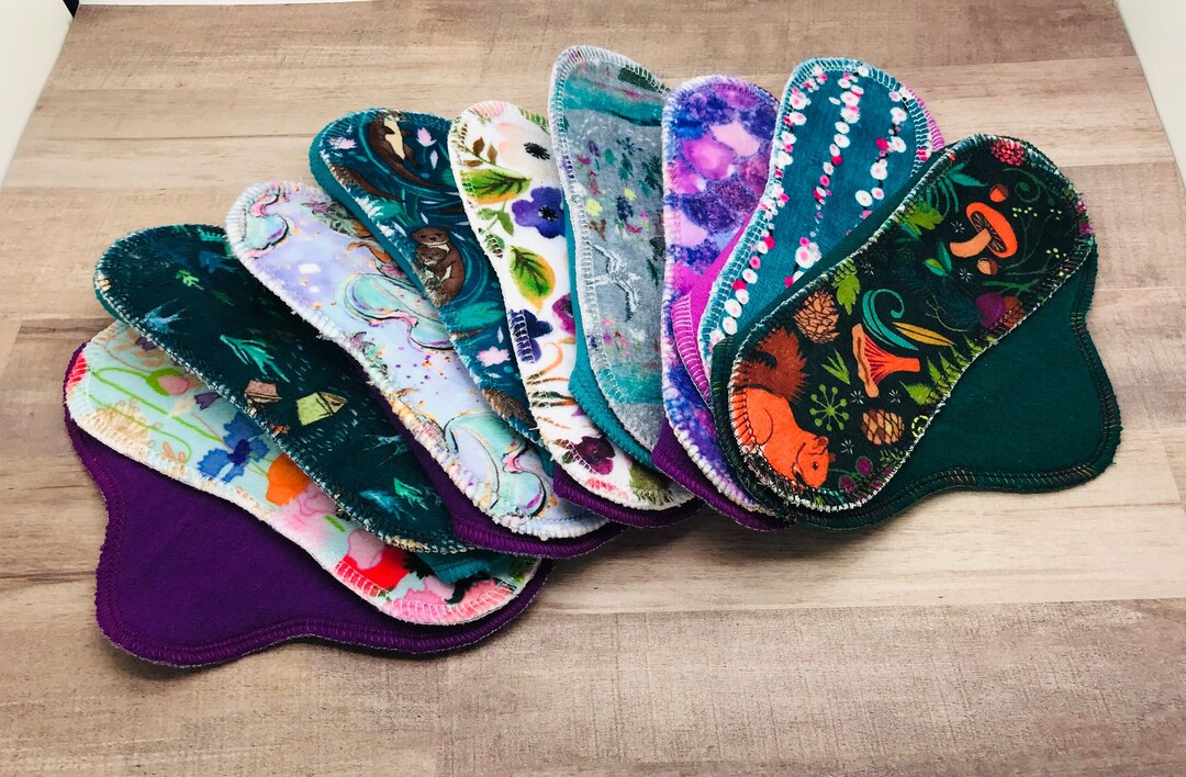 MULTIPLE PADS, 8 MINKY Light to Moderate Pads, Ready to Ship, Exposed ...