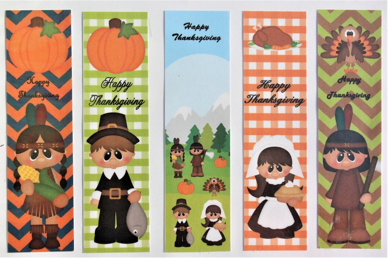 Happy Thanksgiving Book Marks - Etsy