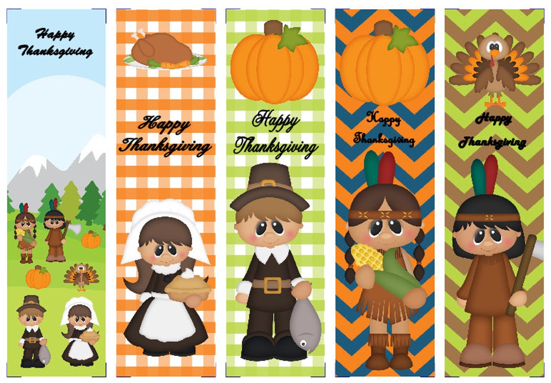 Happy Thanksgiving Book Marks - Etsy