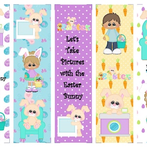 Pictures With the Easter Bunny Book Marks - Etsy