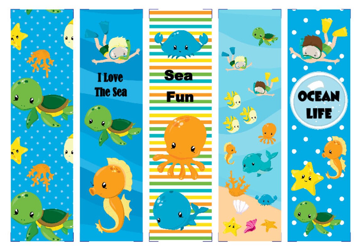 Children's Scuba Diver Book Marks - Etsy
