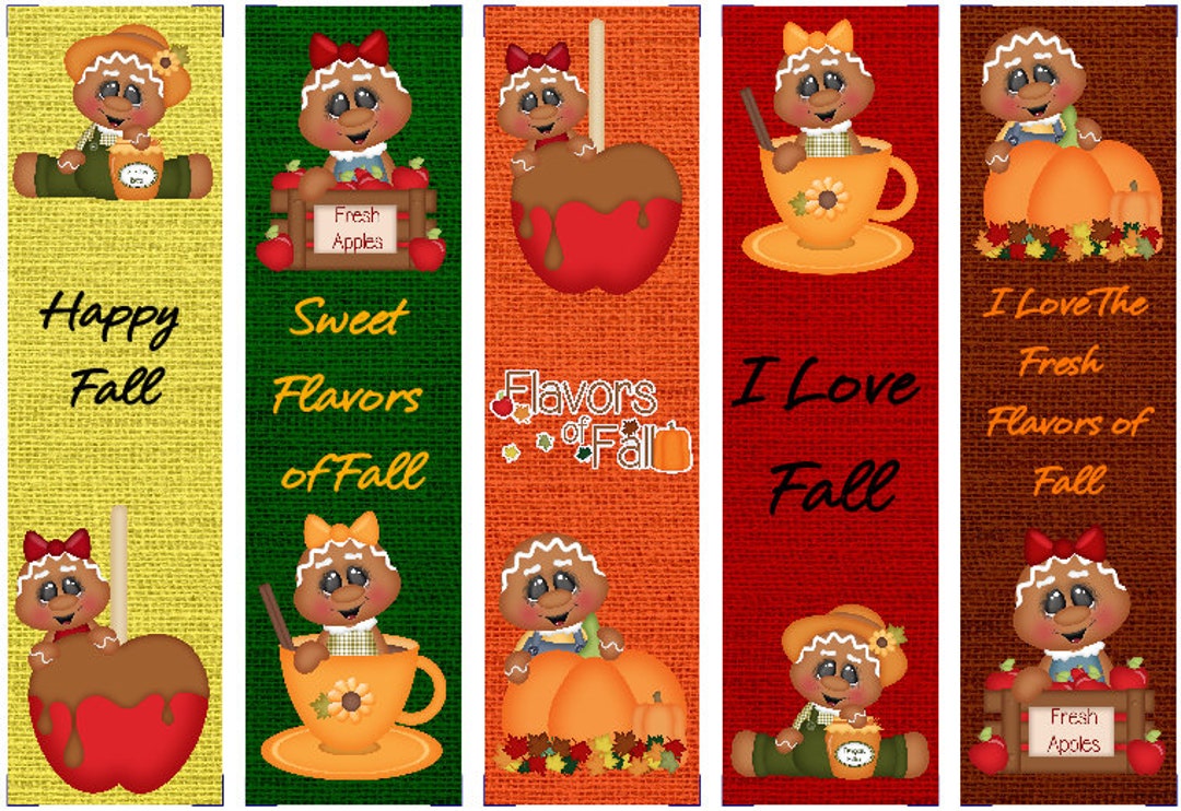 Flavors of Fall Book Marks - Etsy