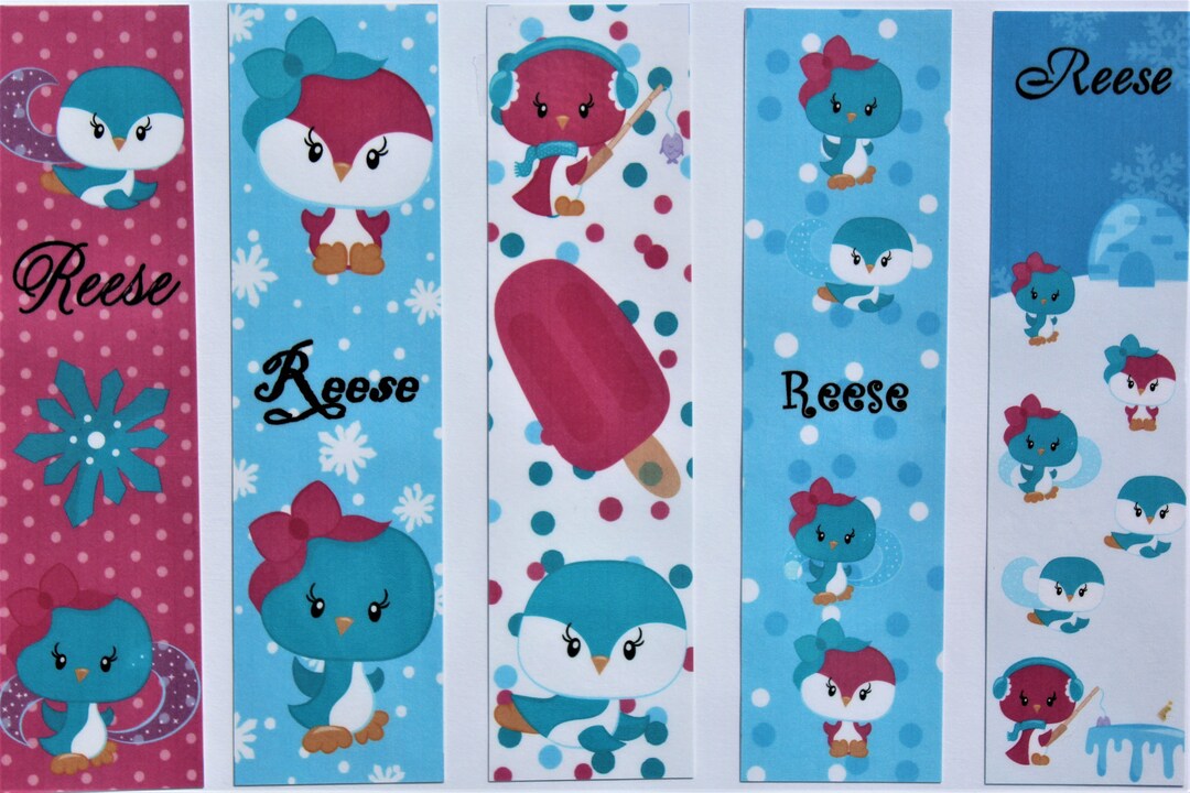 Personalized Snow Birds Book Marks - Etsy