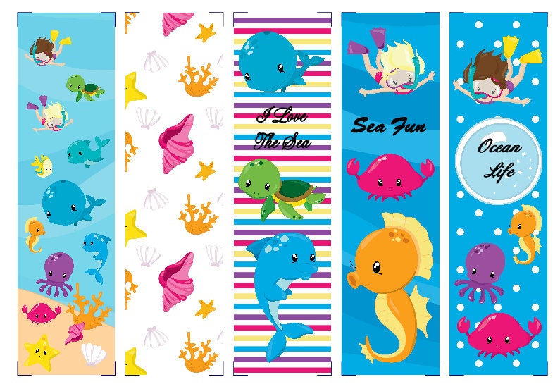 Children's Scuba Diver Book Marks - Etsy