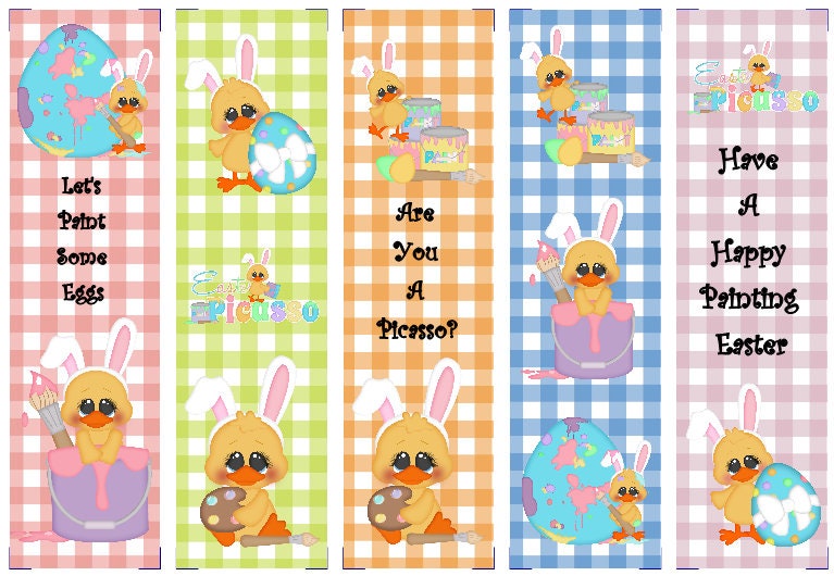 Easter Picasso Ducks Book Marks - Etsy