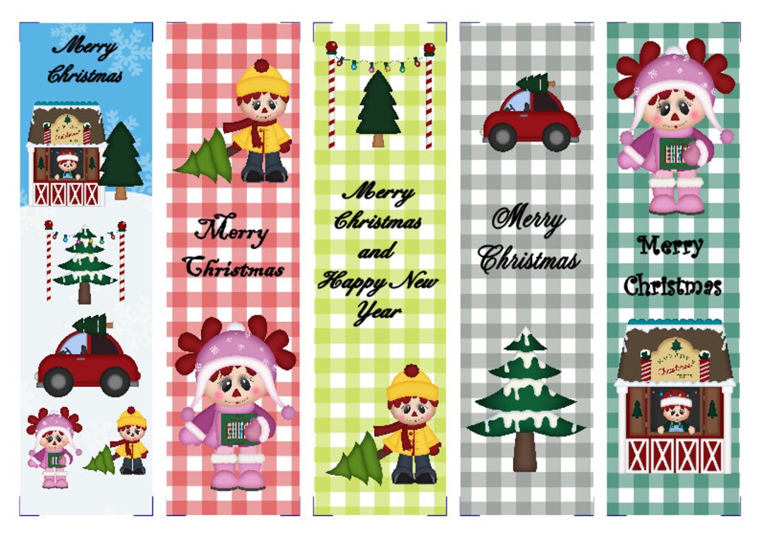 Raggedy Tree Farm Book Marks - Etsy