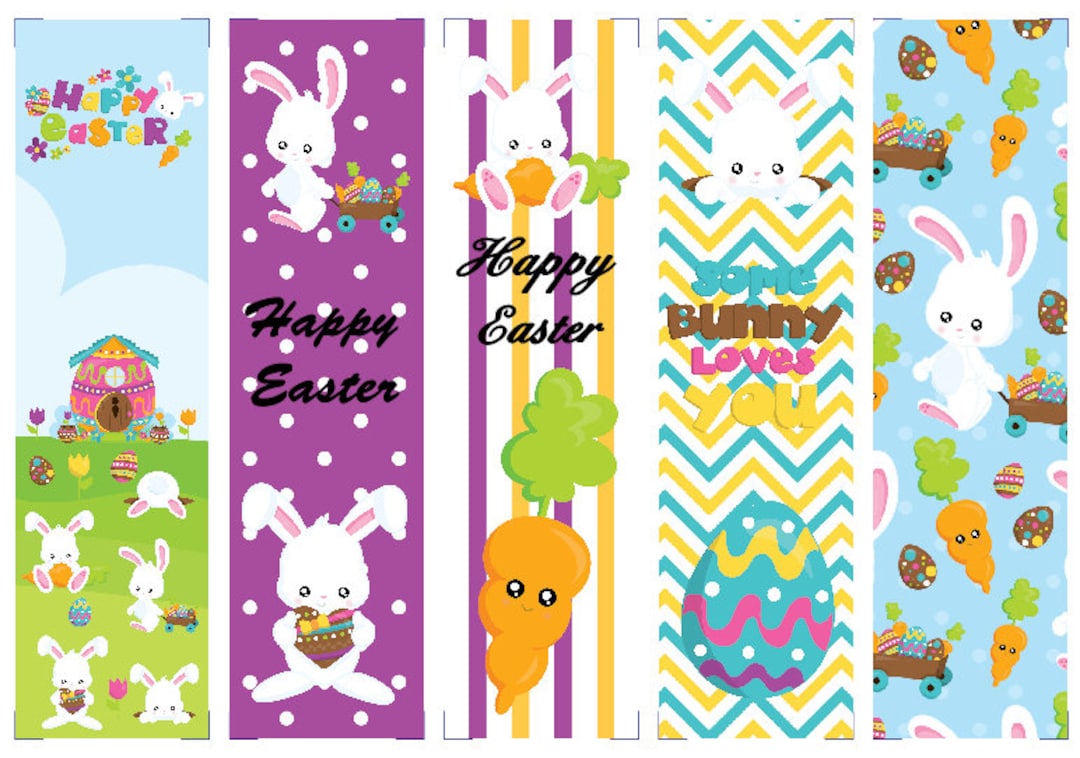 Easter Bunny Fun Book Marks - Etsy