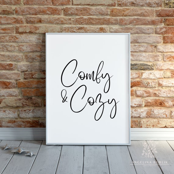 Comfy & Cozy PRINTABLE DOWNLOAD Multiple Sizes Cold - Etsy