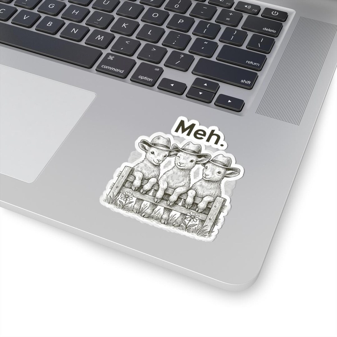 Meh Lambs Funny Farm Animal Stickers, Farm Life, Homestead, Sheep ...