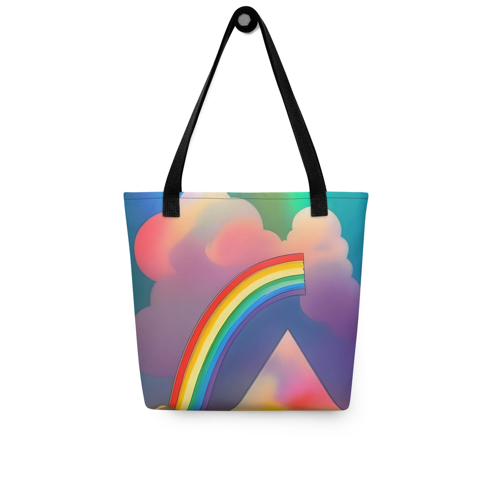 Rainbow Island Pride Prism Rainbow Tote Bags Unique Edgy - Etsy