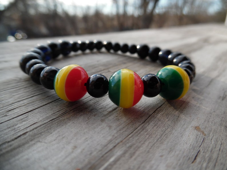 Rasta beads Jamaican jewelry Reggae beads Jamaican beaded | Etsy