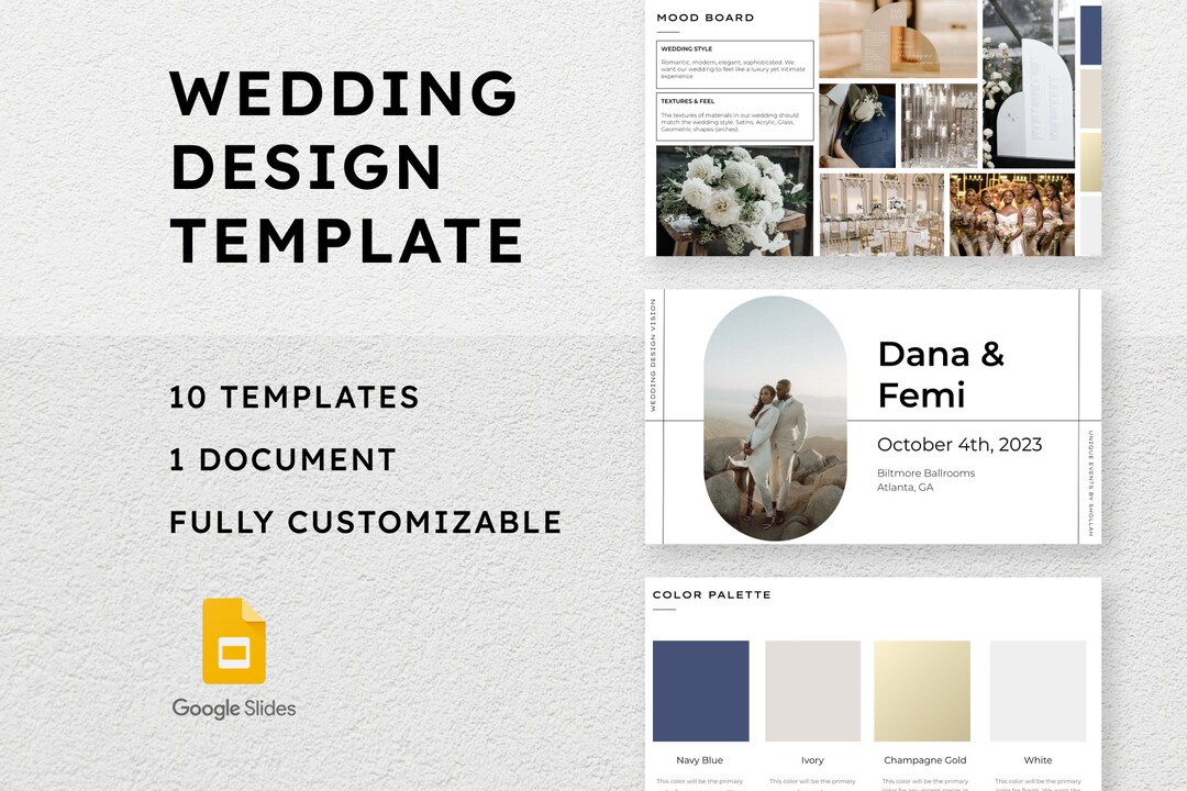 Ultimate Wedding Design Template, Wedding Planner Template for Google ...