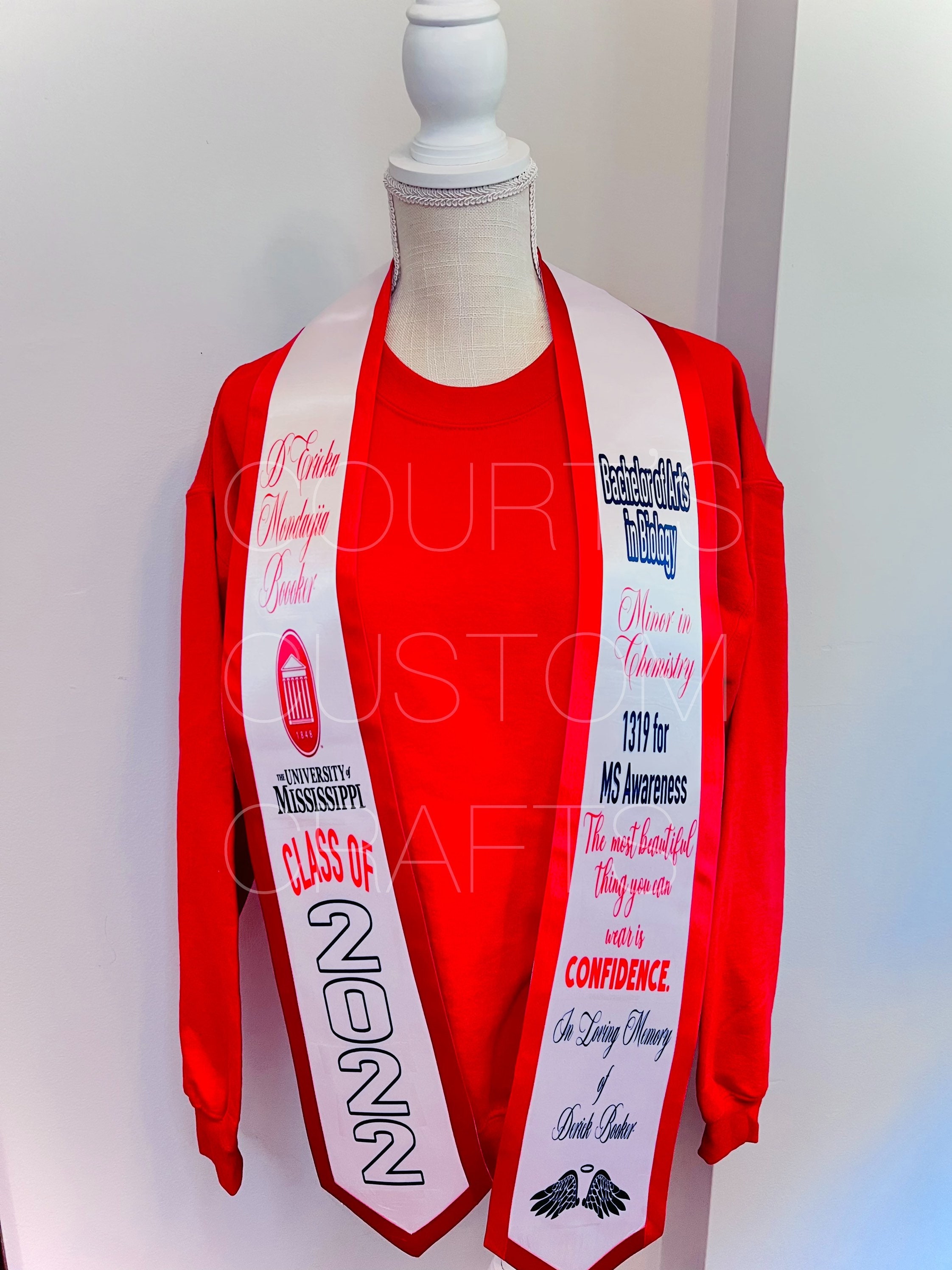 Custom Graduation Stole Personalized Stole Graduation Gift - Etsy