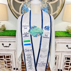 Custom Graduation Stole | Personalized Stole | Graduation Gift | Senior ...