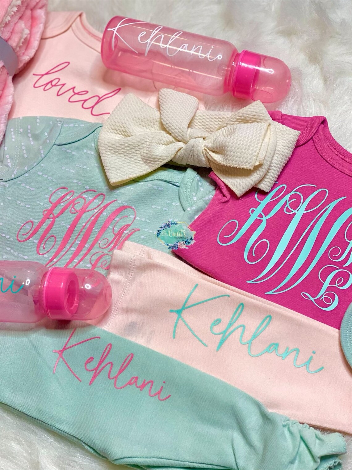 Small Personalized Baby Bundle Take Me Home Set Baby - Etsy