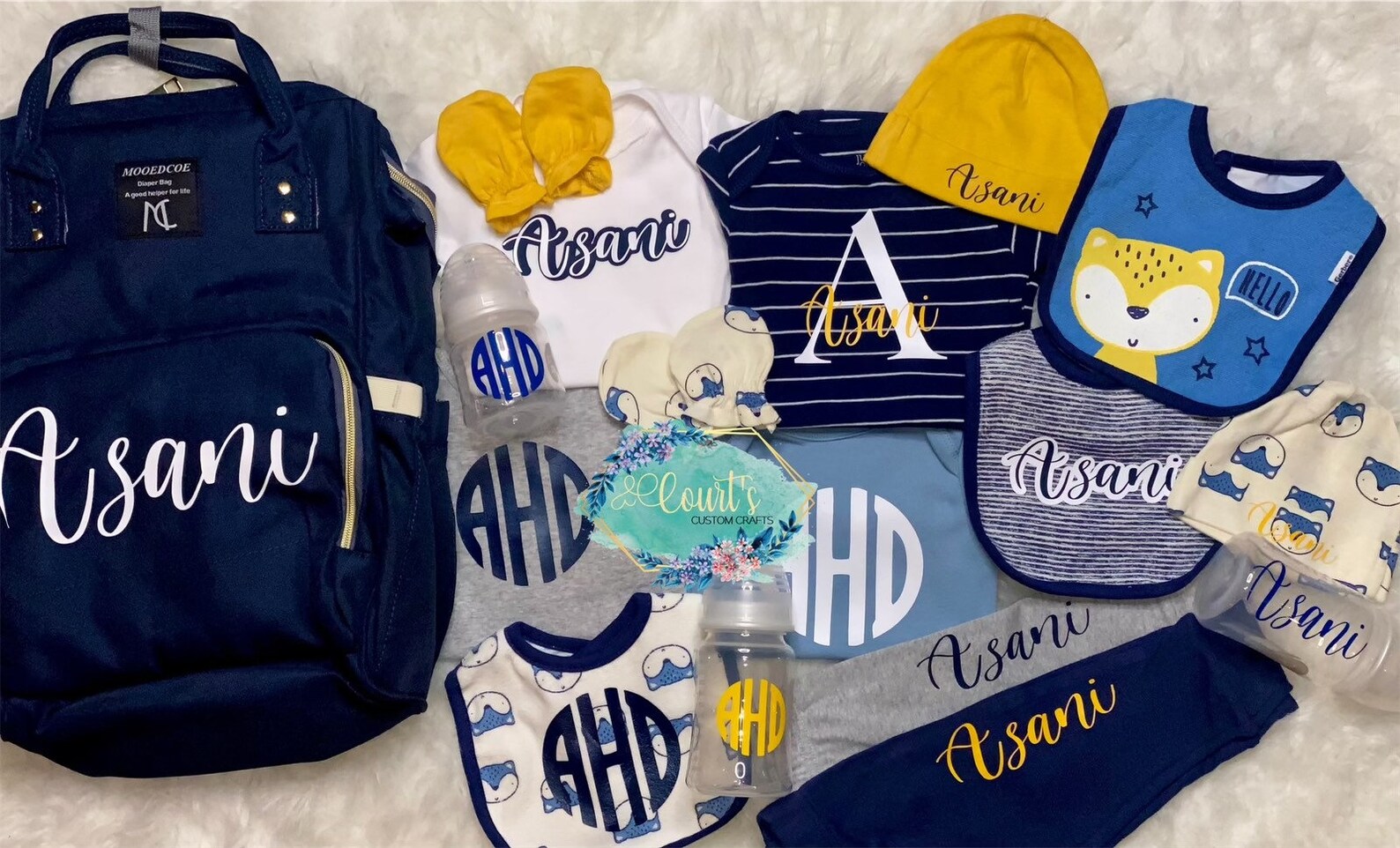 Large Personalized Baby Bundle Take Me Home Set Baby - Etsy