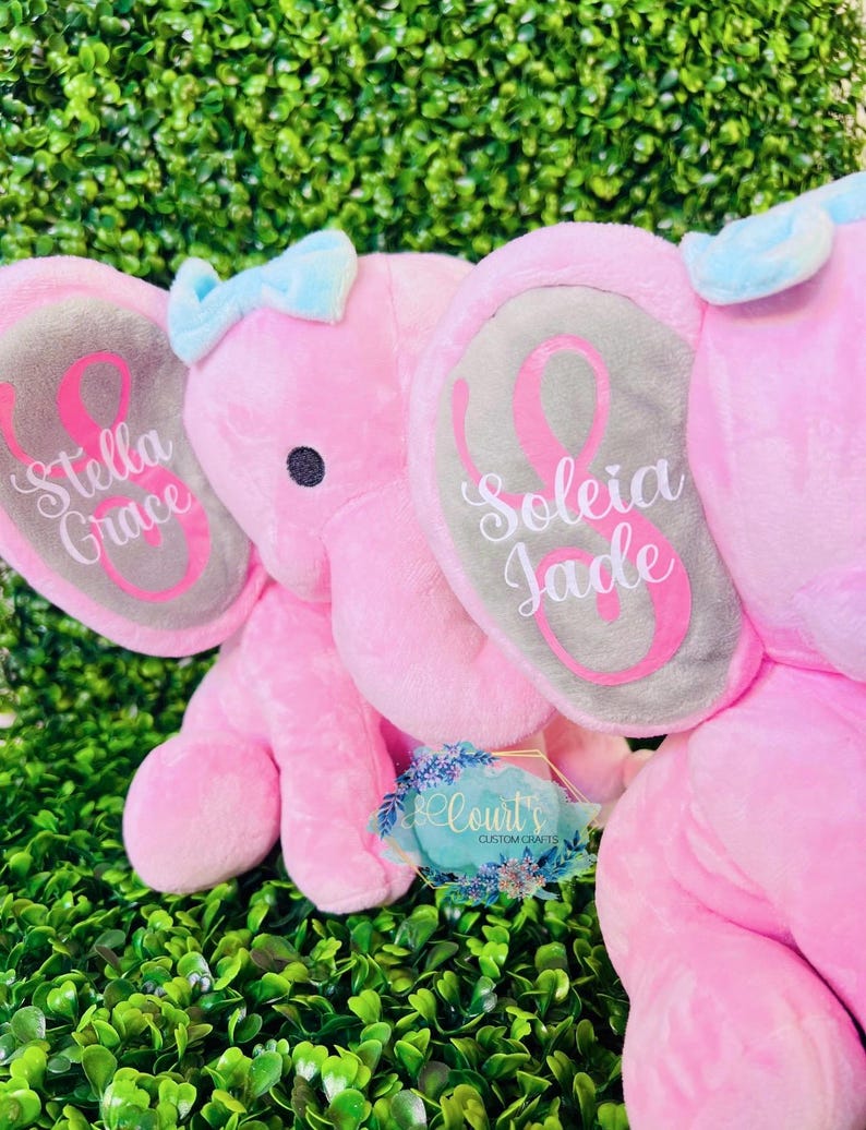 Birth Stat Elephant | Birth Announcement | Personalized Elephant ...