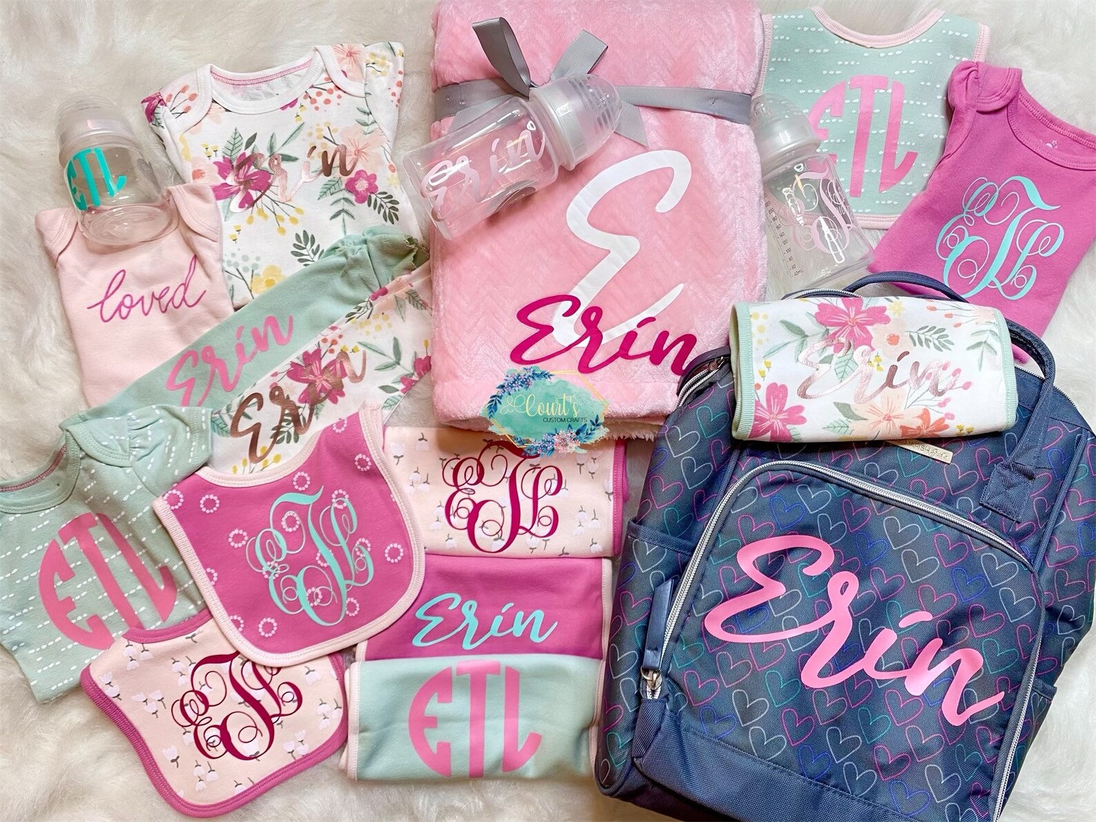 Large Personalized Baby Bundle Take Me Home Set Baby - Etsy