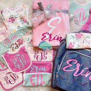 Large Personalized Baby Bundle | Take Me Home Set | Baby Shower Gift ...