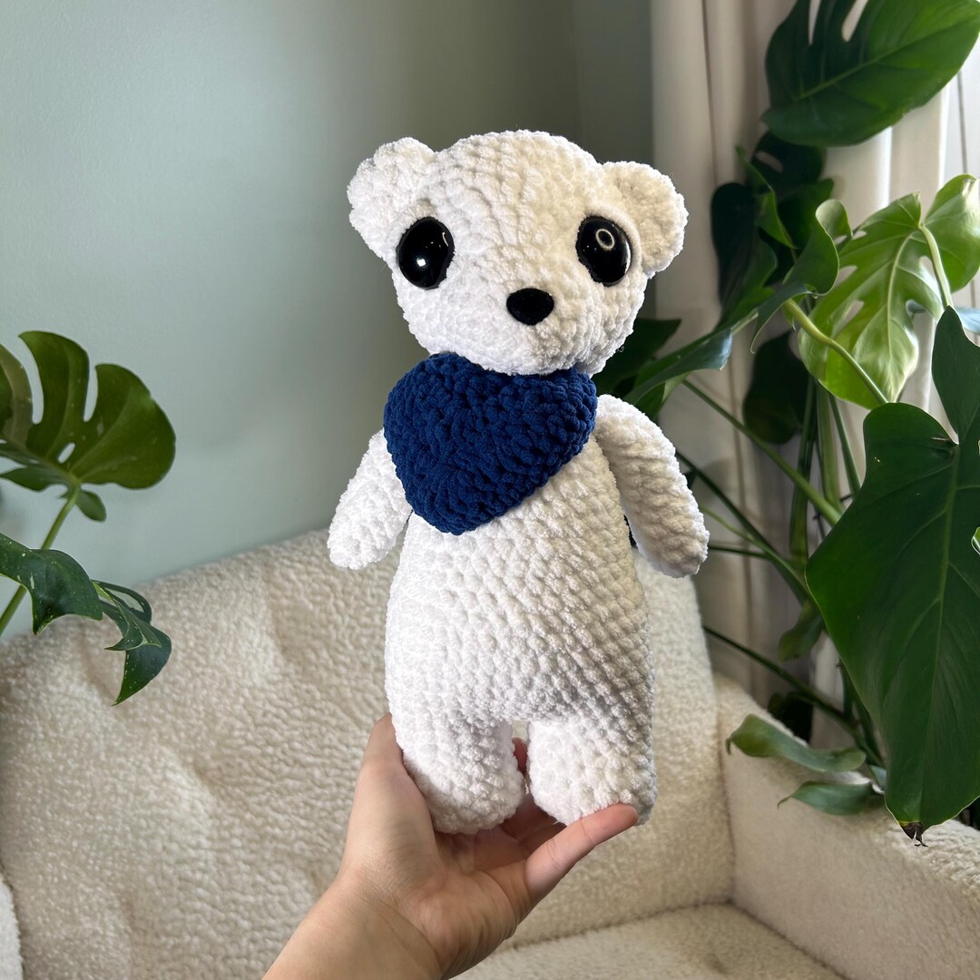 Patches the Polar Bear Plushie - Etsy