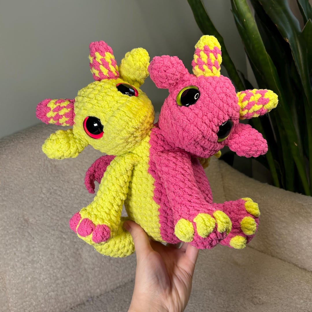 Two Headed Dragon Plushie - Etsy