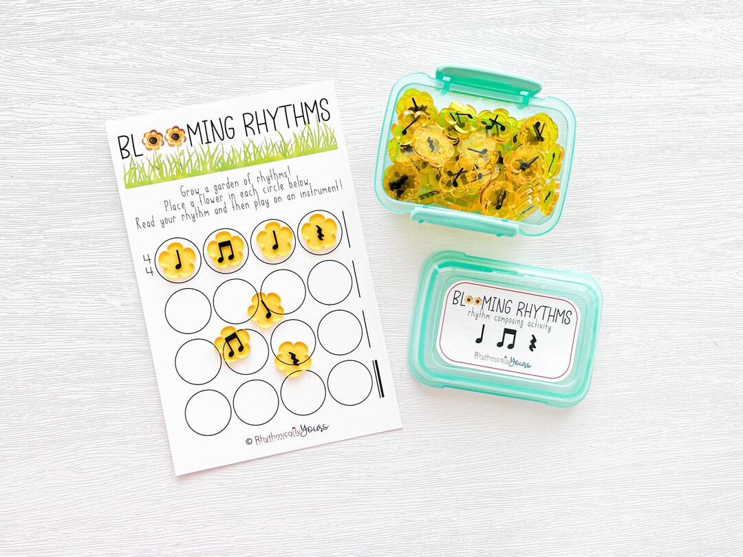 Blooming Rhythms Music Rhythmic Composing Activity, Elementary Music ...