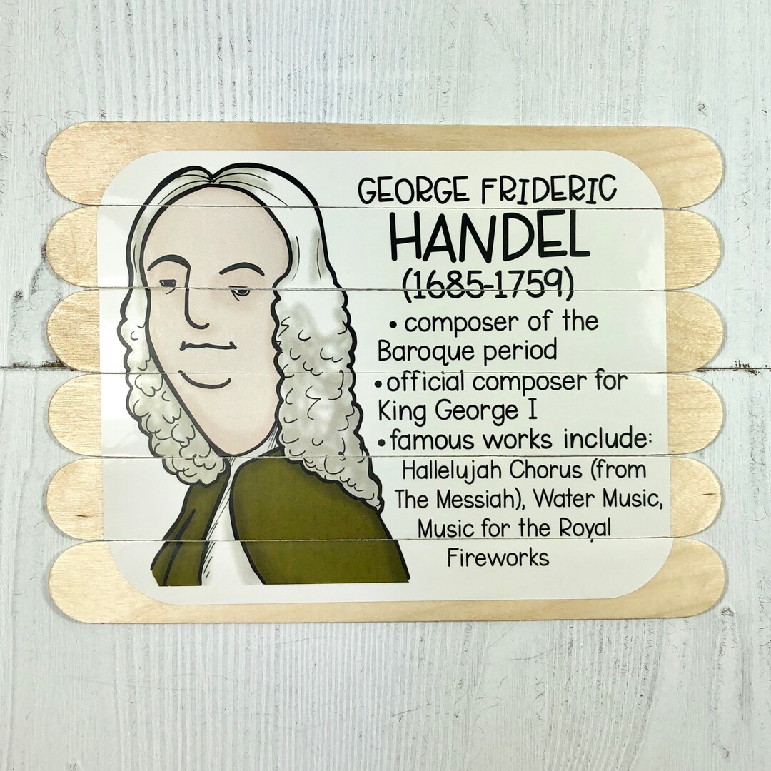 Composer Puzzle for Music Teachers, Wooden Puzzle, Music Puzzle, George ...