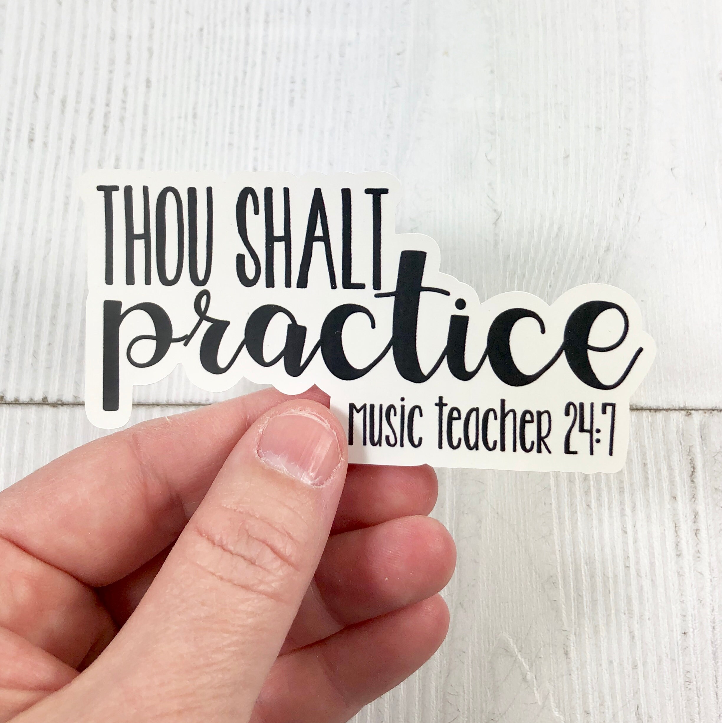 Sticker for Music Teacher Sticker Glossy Sticker Gift for - Etsy