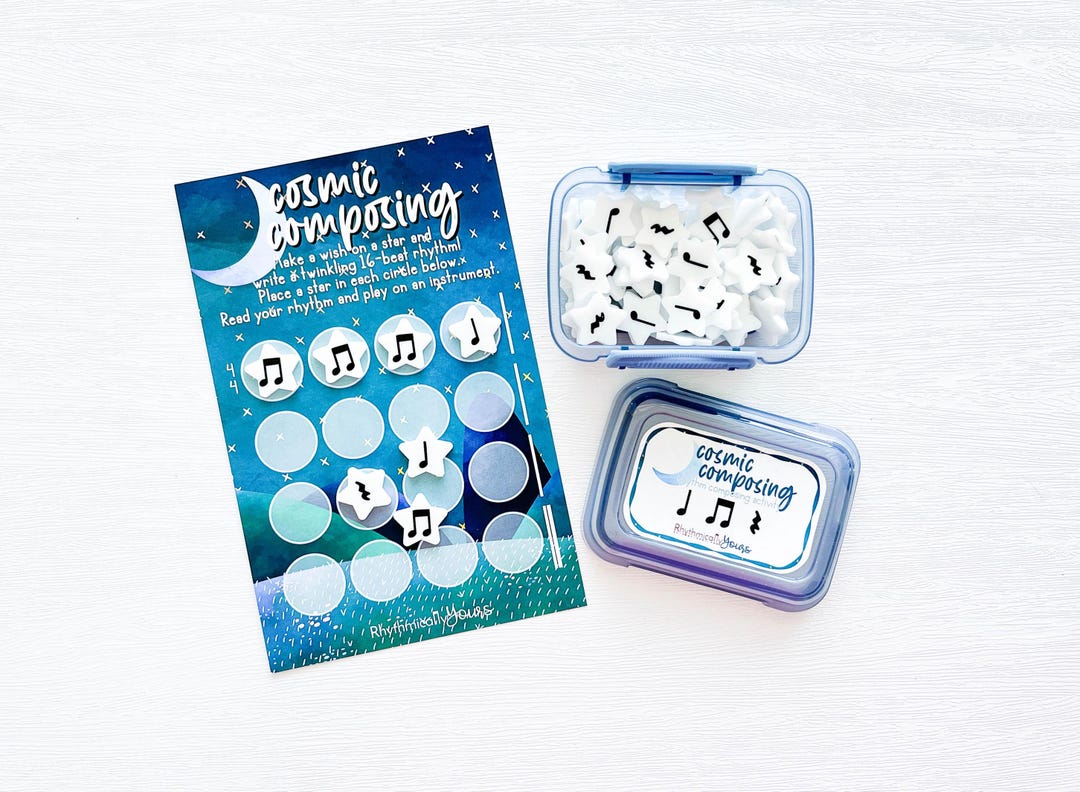 Cosmic Composing Rhythm Activity for Elementary Music, Rhythm Lesson ...