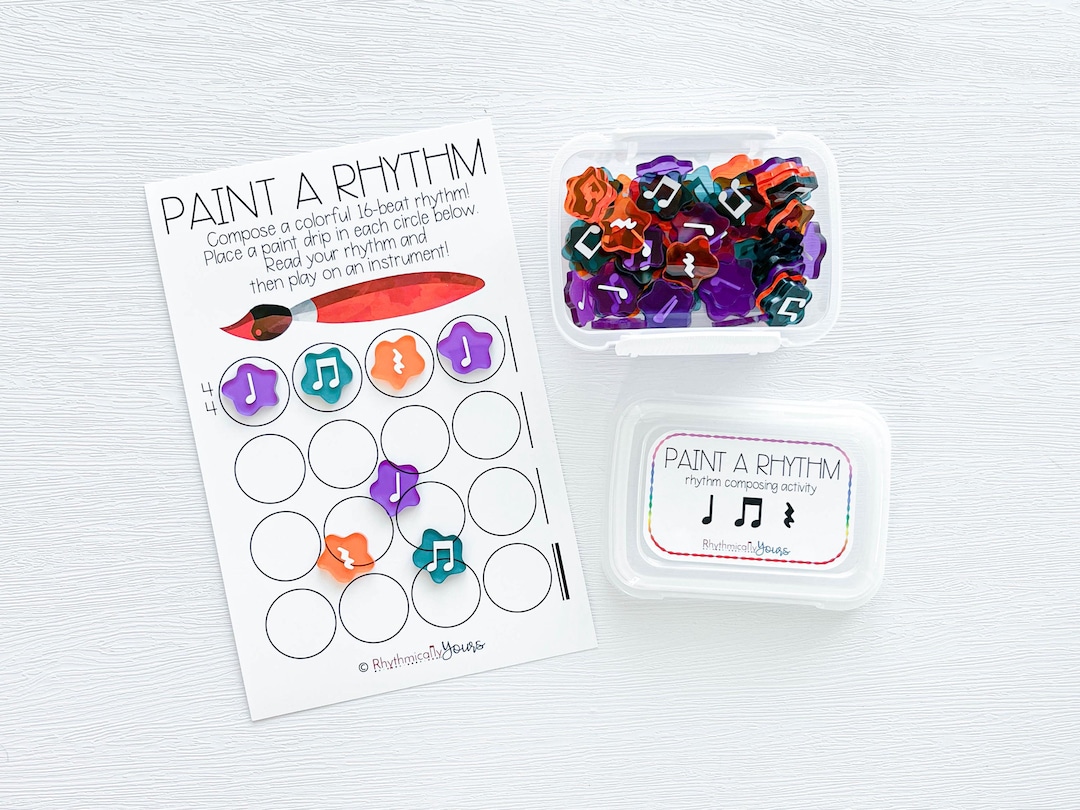 Paint a Rhythm Music Composing Activity, Elementary Music Lesson, Hands ...