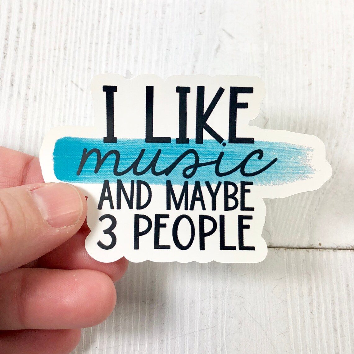 Sticker for music teacher glossy sticker funny music | Etsy