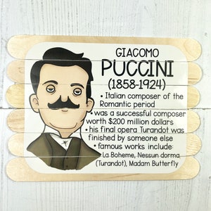 Composer Puzzle for Music Teachers, Wooden Puzzle, Music Puzzle, Late ...