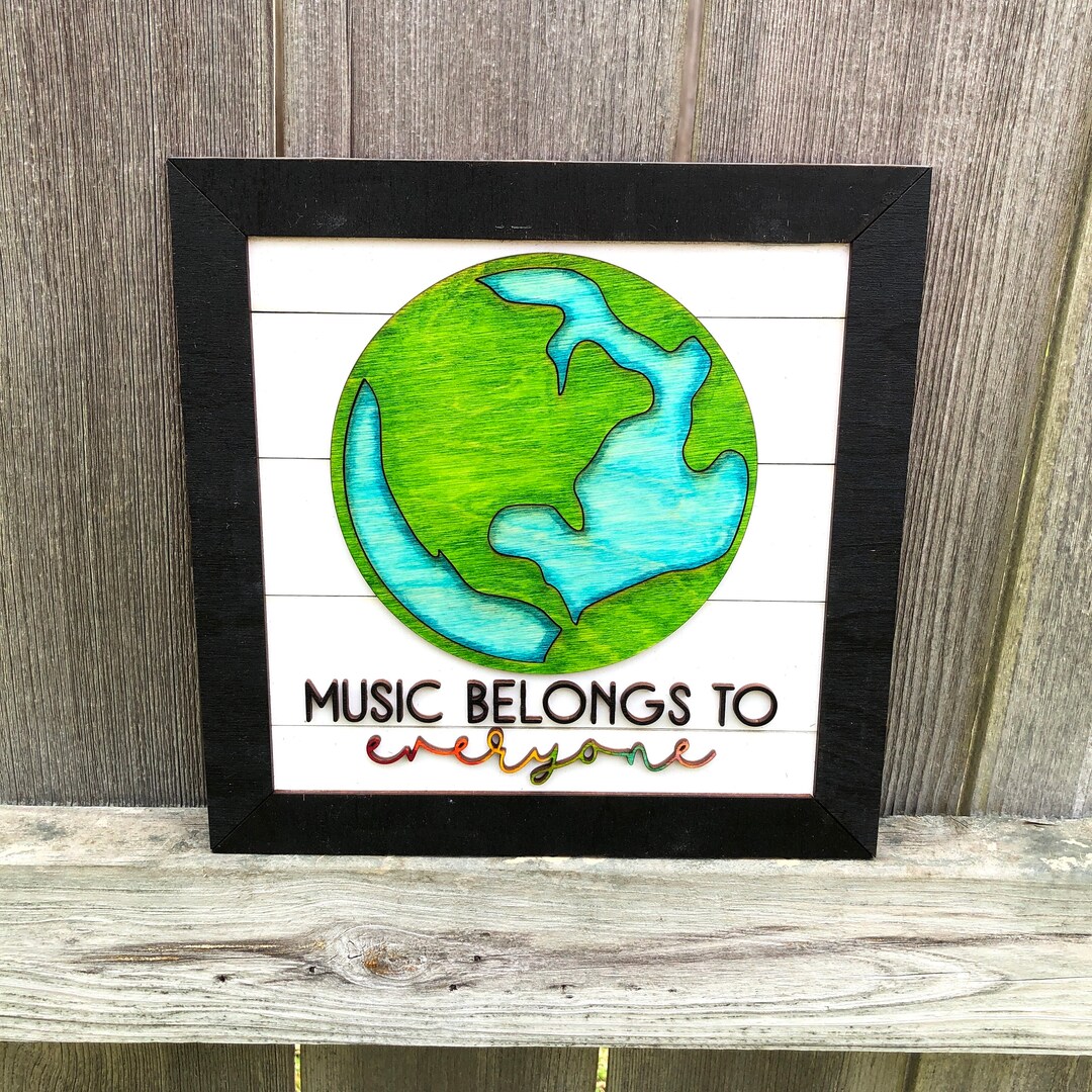 Wooden Sign for Music Teachers, Home Decor for Musicians, Home Decor ...