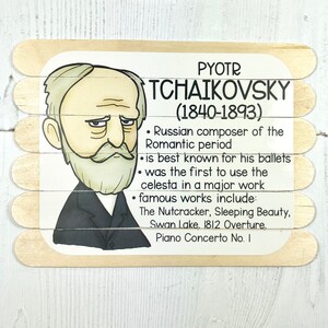 Composer Puzzle for Music Teachers, Wooden Puzzle, Music Puzzle, Late ...