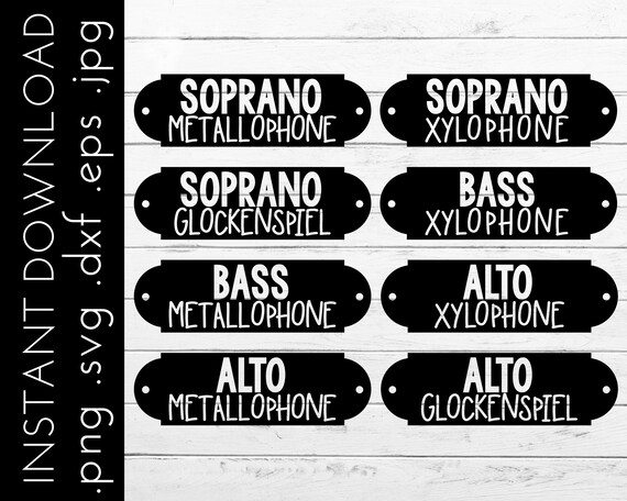Music Svg for Music Teacher Orff Instrument Labels Svg Music - Etsy