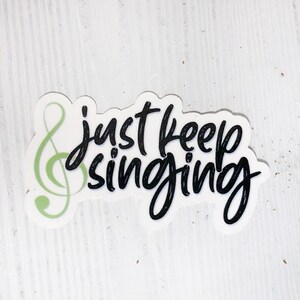 Sticker for Music Teacher, Sticker for Musician, Glossy Sticker, Singer ...